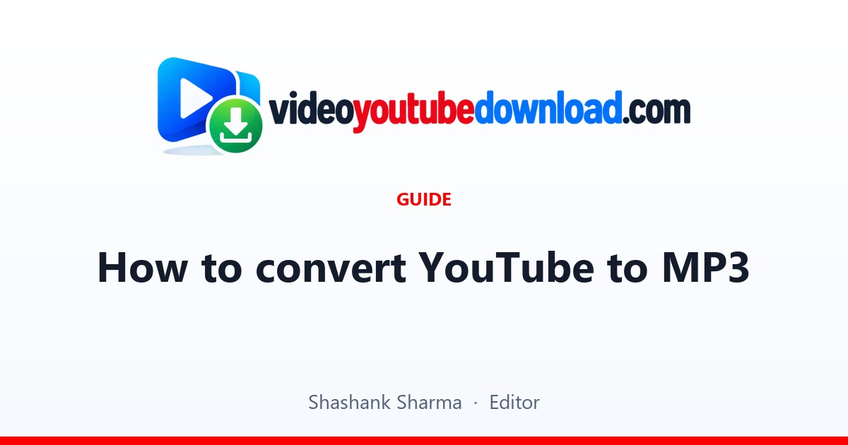 How to convert YouTube to MP3 (iPhone, Android, PC)